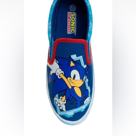 Sonic The Hedgehog | Shoes | Nwt Sonic The Hedgehog Kids Blue Slipon ...